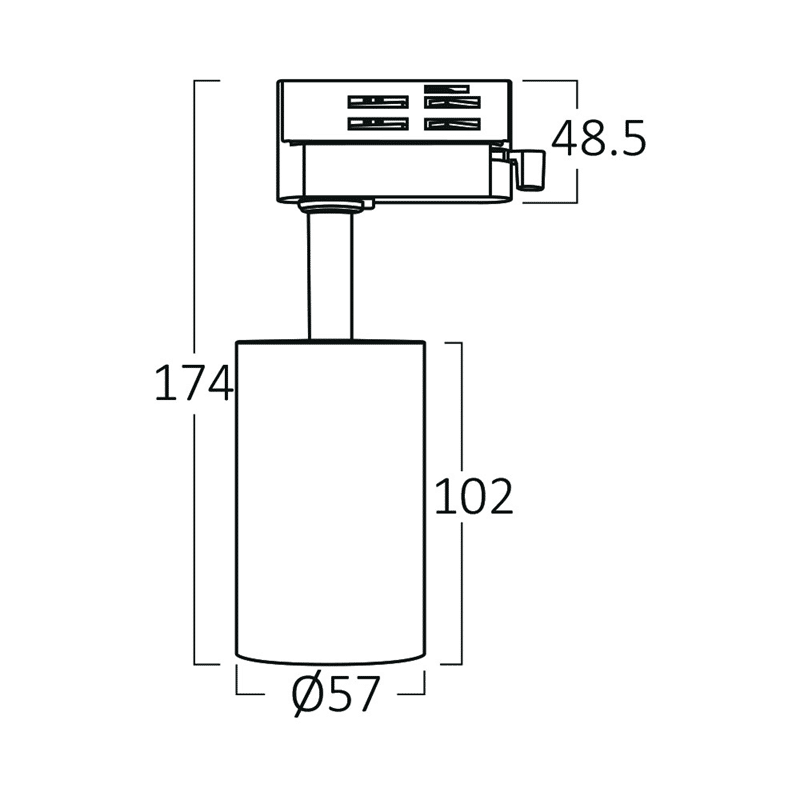 Šinska Svjetiljka BRY-BETA-TR2-WHT-GU10-4WRS-TRACKLIGHT - Nikačević ...